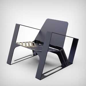 New Type Designer Chair DXF Metal NO Bends!,10mm Thick Steel, Weld Kit ...