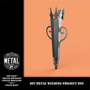 Diy Metal Wall Mount Torch Stand Sconce Dxf Files for Plasma Laser ...