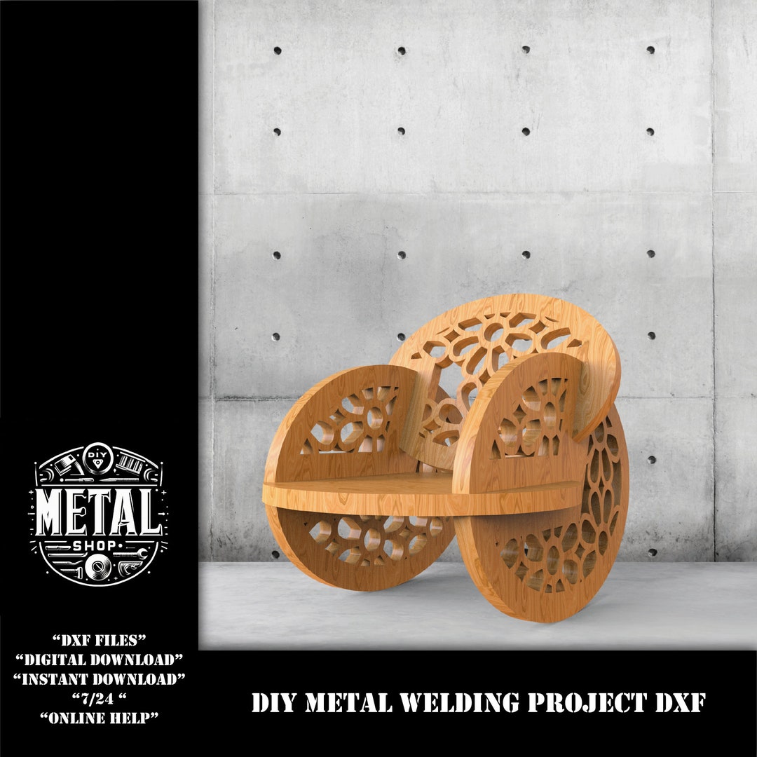 Diy Ornamental Wooden Rocker Dxf Files for Router, 2 Inches Wooden ...