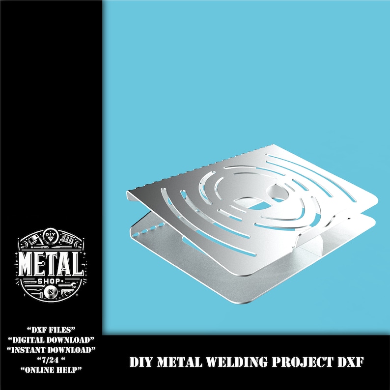 Diy Sheet Metal Laptop Stand Dxf Files, Metal Welding Project DXF Plans ...
