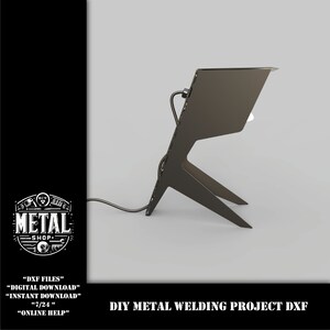 DIY Sheet Metal Desktop Lamp Welding Project Plans (DXF Files) - Etsy
