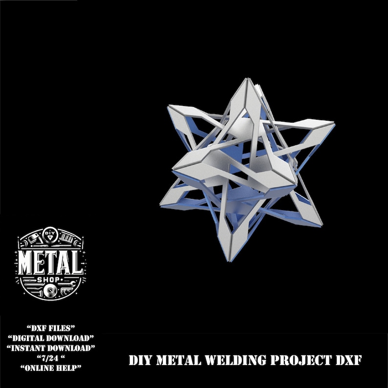 3D Star DXF Files: Plasma Laser CNC Cut Files (digital Download) - Etsy