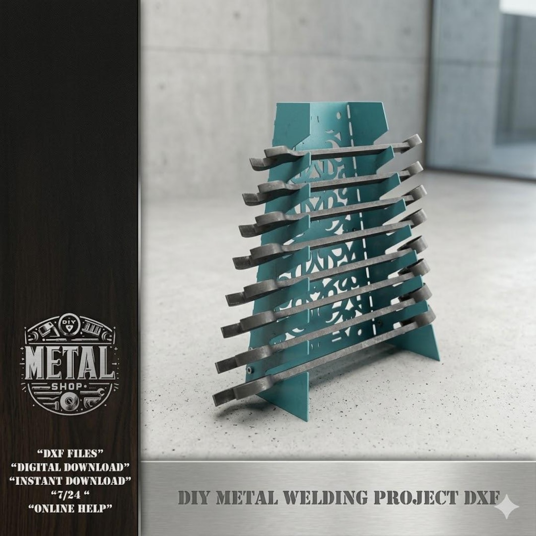 DIY Wrench Stand DXF File: Metal Laser Cut Plans (digital Download ...