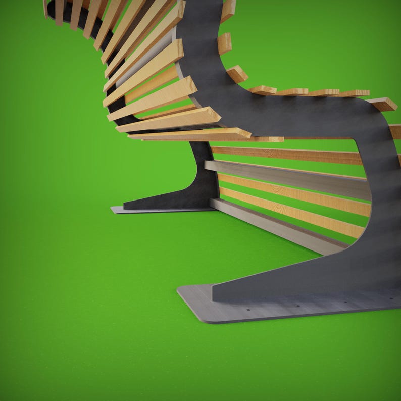 DIY Metal Bench V4 Welding Project Plans Dxf Files, Diy Weld Kit ...