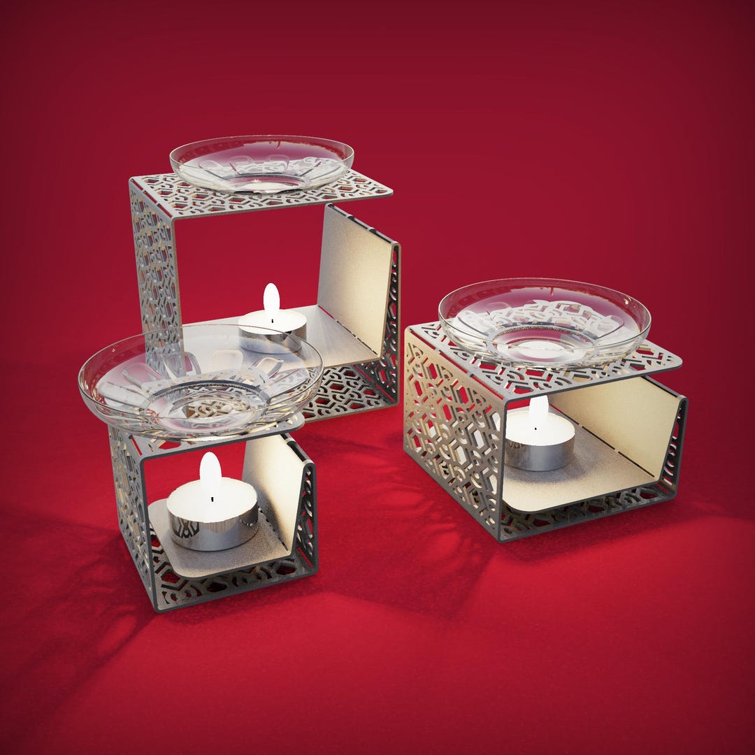 Unique Sheet Metal Dxf Tealight Holder Bundles V3, Simple Tealight ...