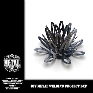 DIY Flower Garden Decor Weld Project Plans Dxf for 5mm, Diy Weld Kit ...