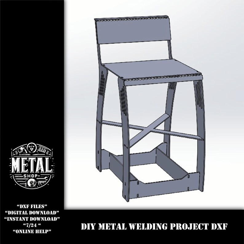Diy Garden Chair DXF Metal Welding Kit Cut Files for Plasma, Cnc File ...