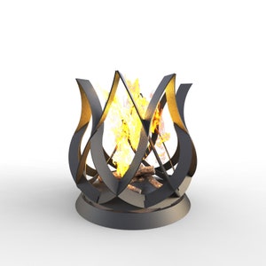 Lotus Tulip Firepit Design: Lasercut Plasma DXF Files (5mm) - Etsy