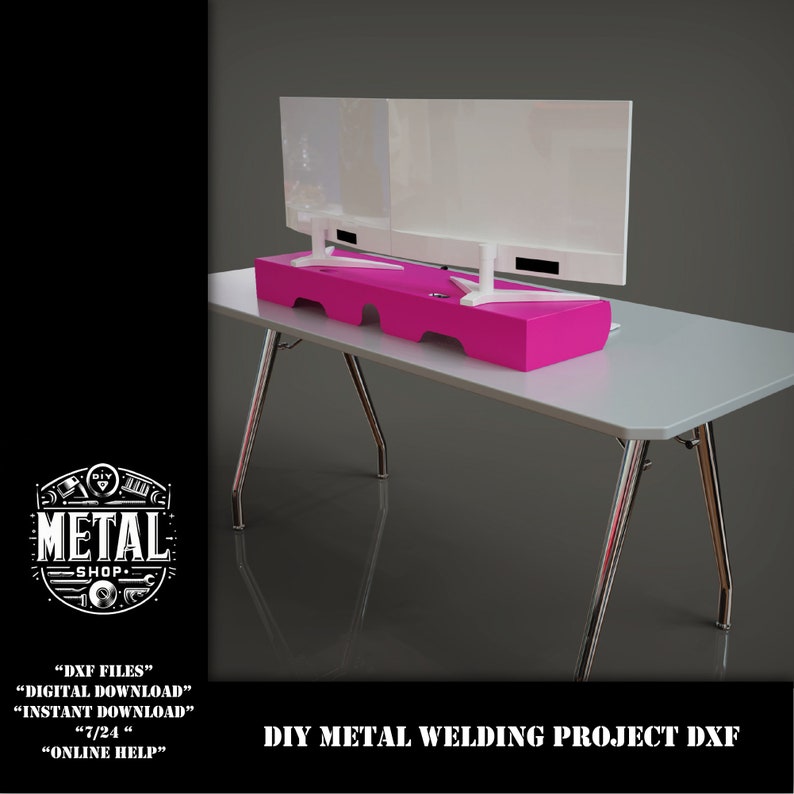 Diy Sheet Metal Monitor Stand Dxf Files, Metal Welding Project DXF ...