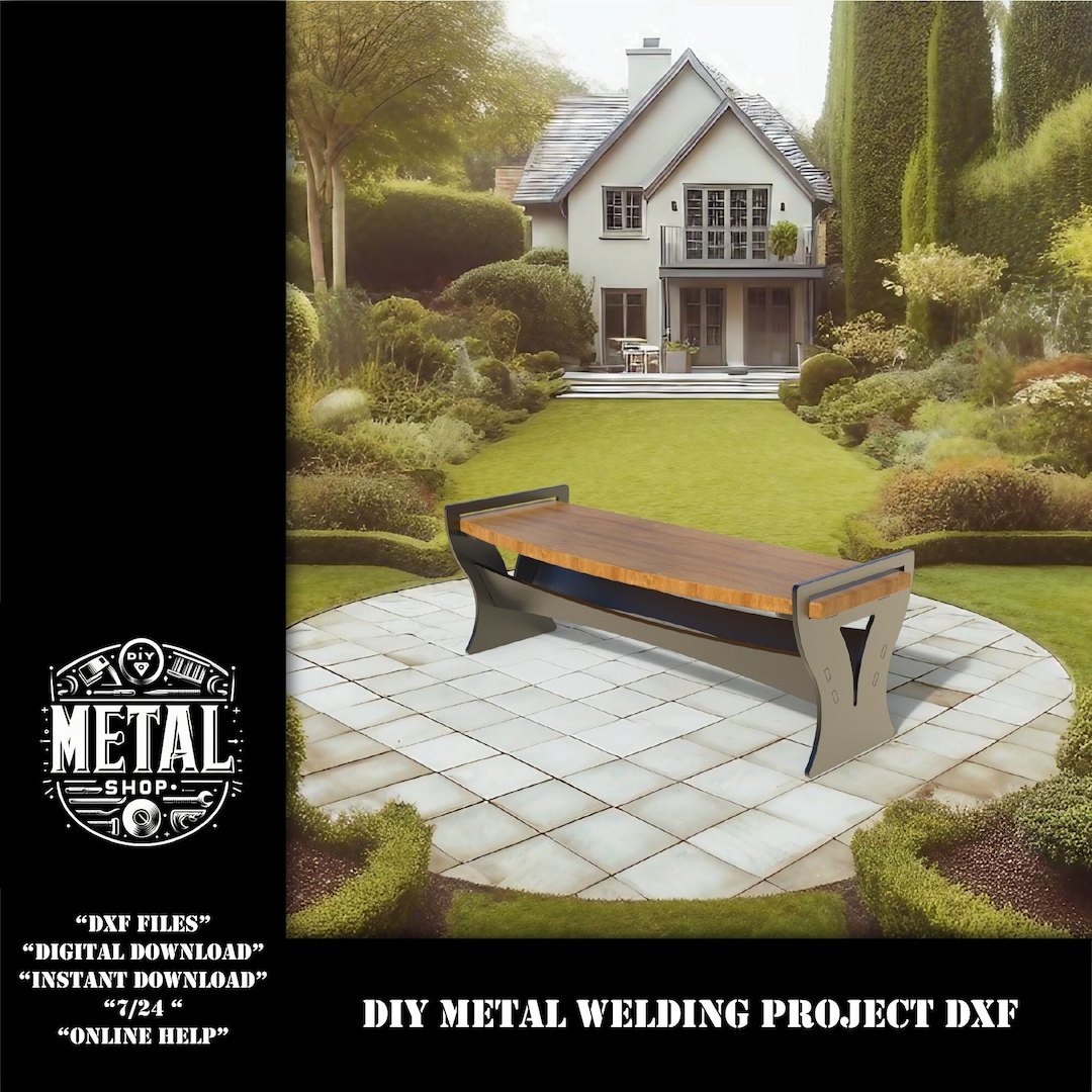 DIY Metal Bench Welding Project Plans Dxf Files, Diy Weld Kit, Welding ...