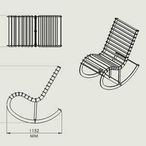DIY Metal Rocker Chair DXF Welding Kit: CNC Cut Files (digital Download ...