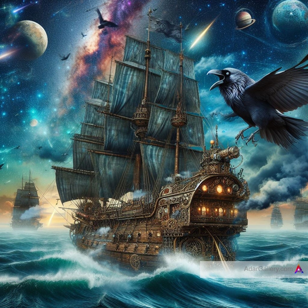 Captain Hook Meets Nevermore 1 : Steampunk Series | Raven | Steampunk ...