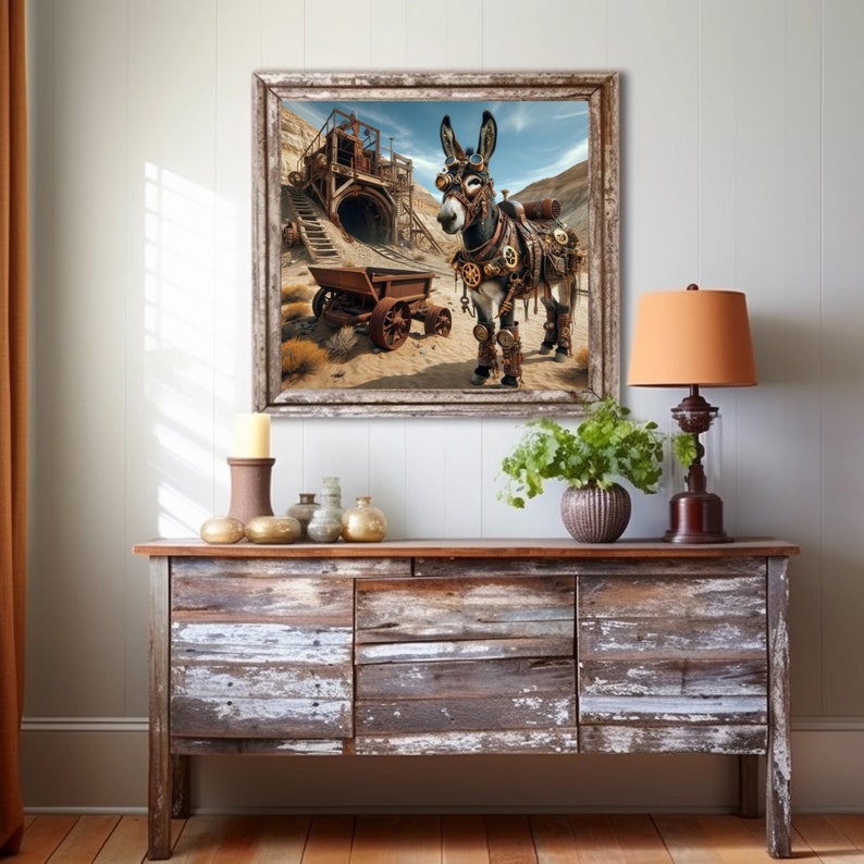 Steampunk Art Donkey Alice: | Fantasy Art | Steampunk | Wall Art ...