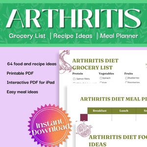 Arthritis Food List | Arthritis Diet Guide | Arthritis Grocery List ...