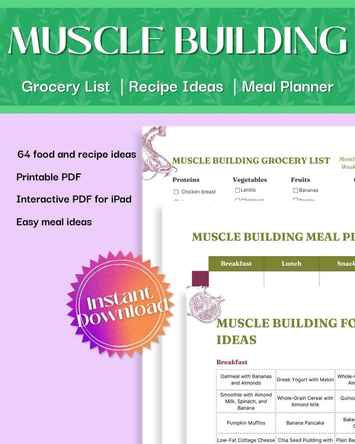 Muscle Building Foods List | Muscle Building Diet Plan | Muscle ...