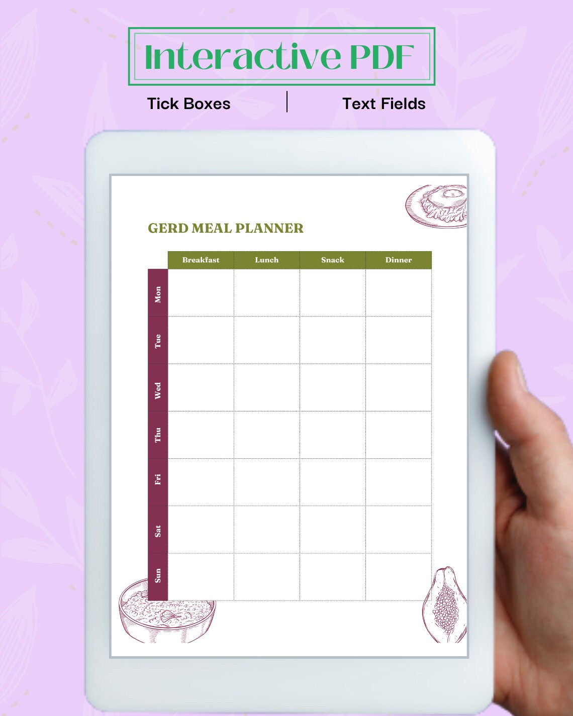 GERD Foods List | GERD Diet Plan | GERD Grocery List | Gerd Meal Plan ...