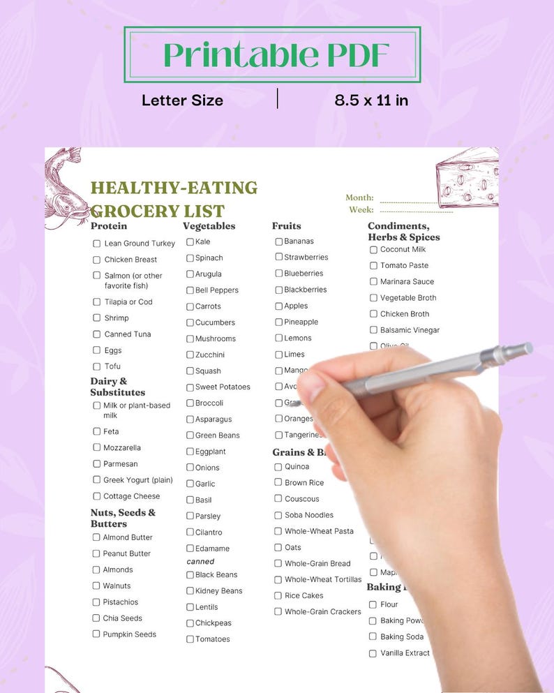 Healthy Eating | Healthy Food List | Healthy Grocery List | Healthy ...