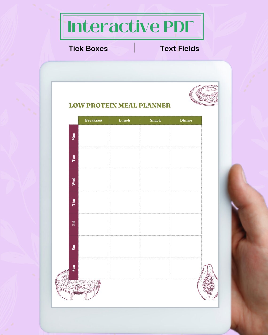 Low Protein Food List | Low Protein Diet | Low Protein Grocery List ...
