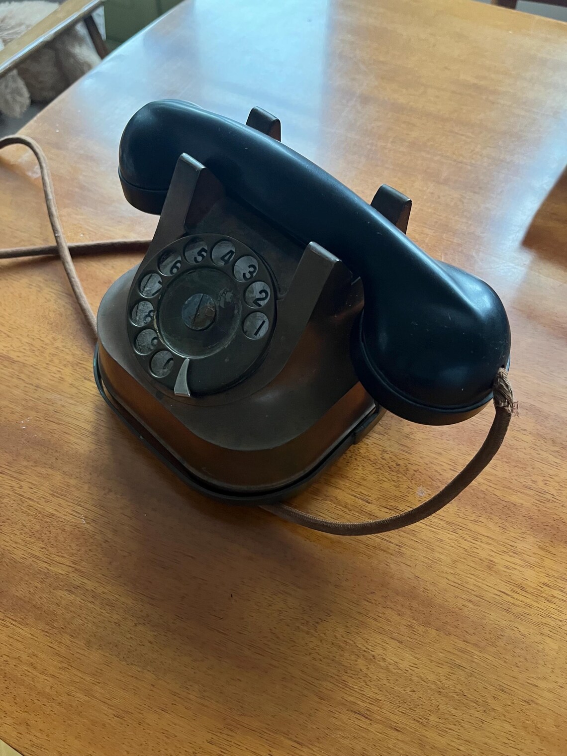 Old Copper and Bakelite Dial Telephone - Etsy