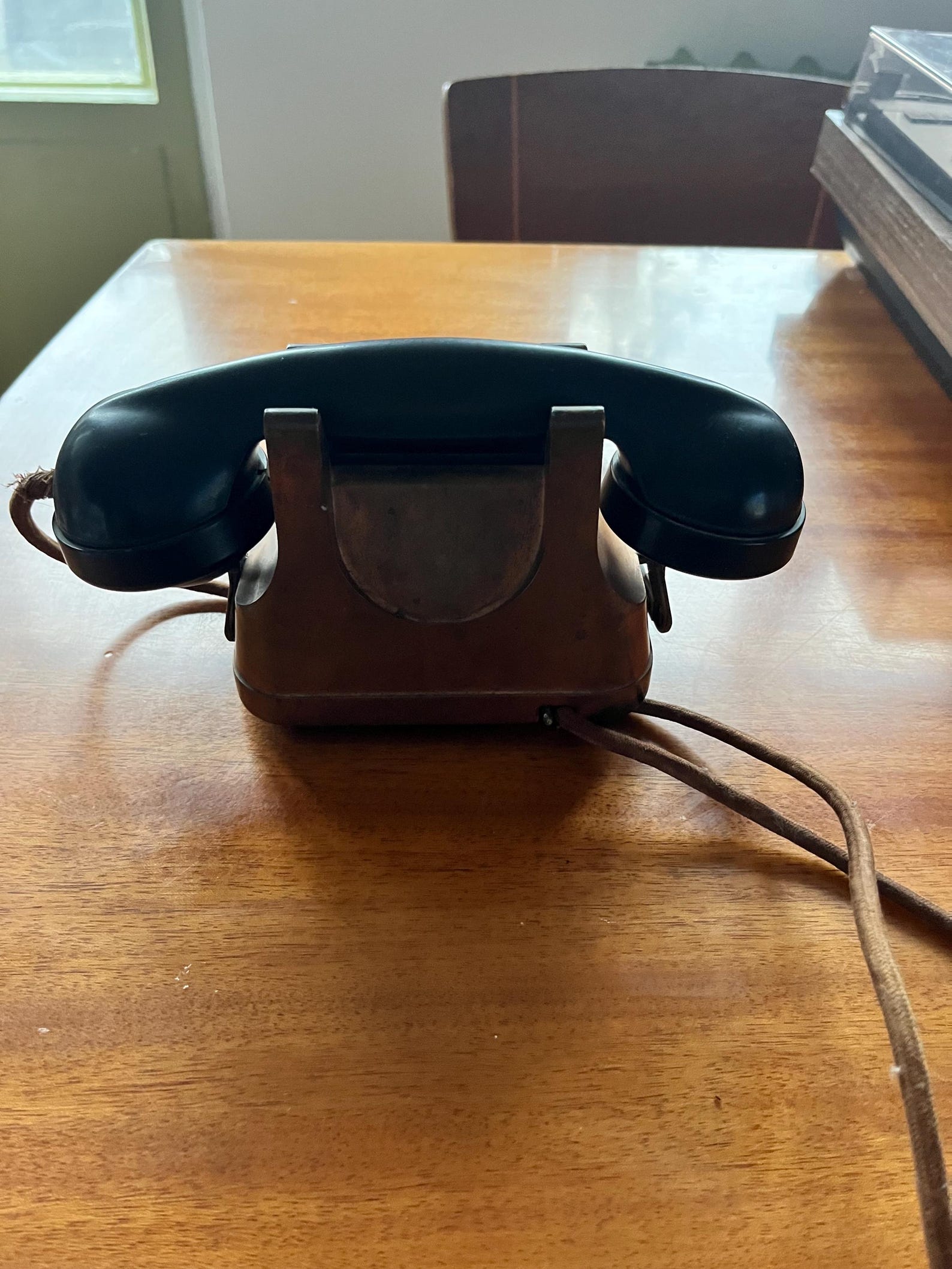 Old Copper and Bakelite Dial Telephone - Etsy