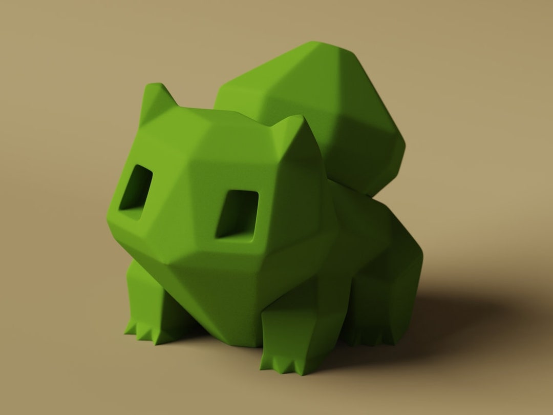 Bulbasaur low Poly - Etsy