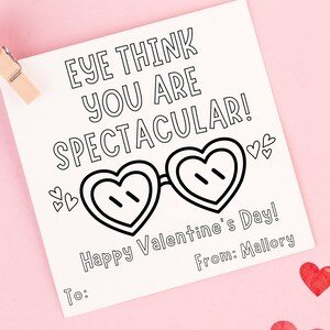 Printable Color Your Own Valentine Girl Sunglasses Coloring Printable ...