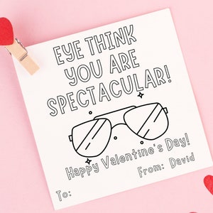 Printable Color Your Own Valentine Boy Sunglasses Printable Valentines ...