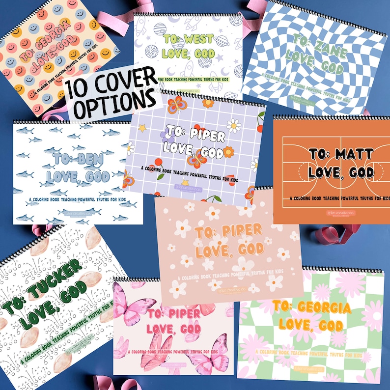 MESS FREE Bible Verse Personalized Positive Affirmations Coloring Book ...