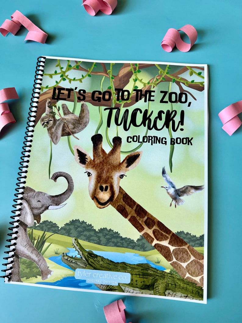 Personalized Printable Coloring Book Custom Kids Activity Book ...