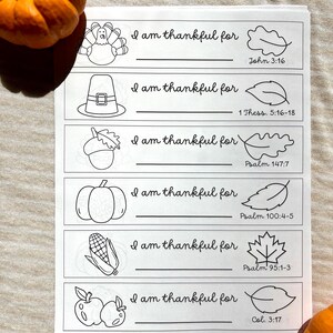 Thanksgiving Paper Chain Printable Kids Countdown Fall Calendar ...