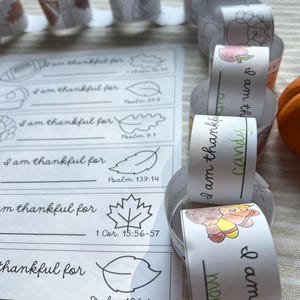 Thanksgiving Paper Chain Printable Kids Countdown Fall Calendar ...