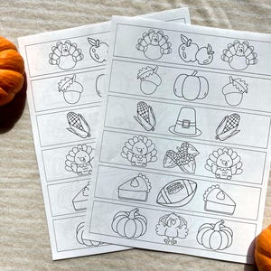 Thanksgiving Paper Chain Printable Kids Countdown Fall Calendar ...