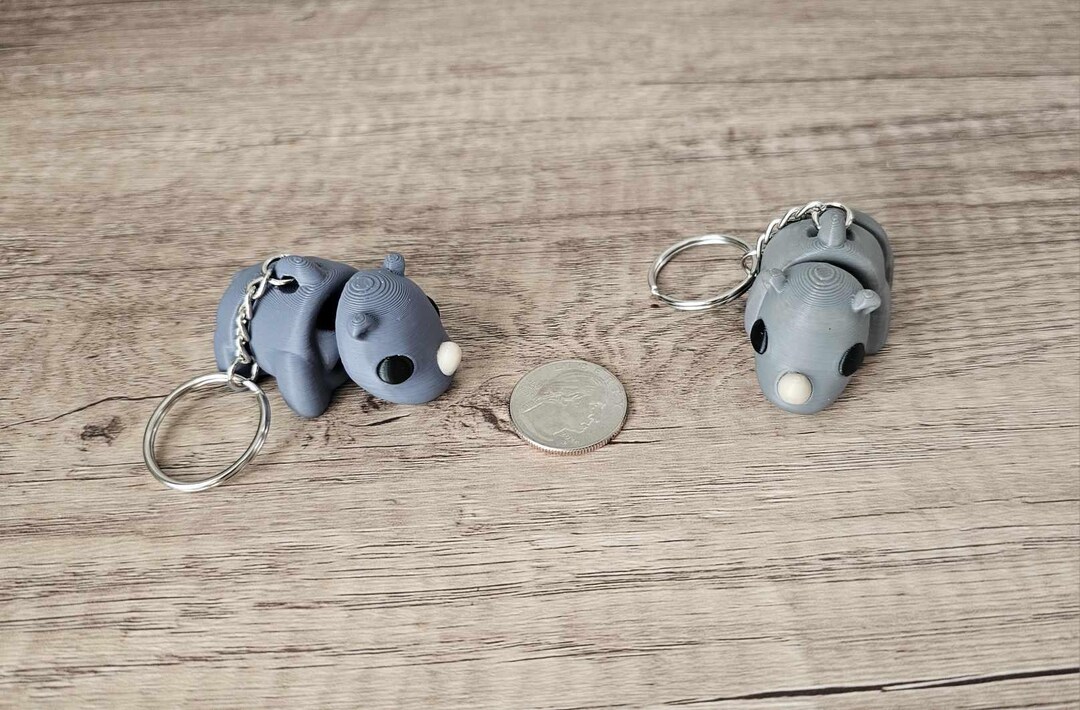 Articulated Rhino Keychain, Rhino Fans Keychain Zou3d - Etsy