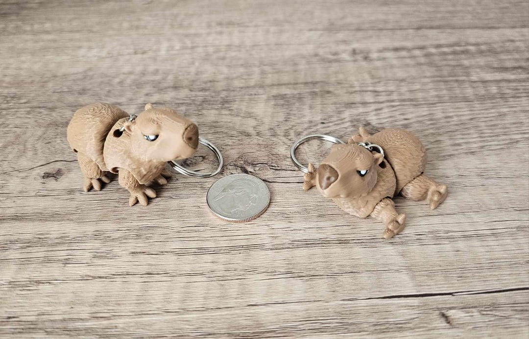 Articulated Capybara Keychain, Capybara Fans Capy Keychain - Etsy