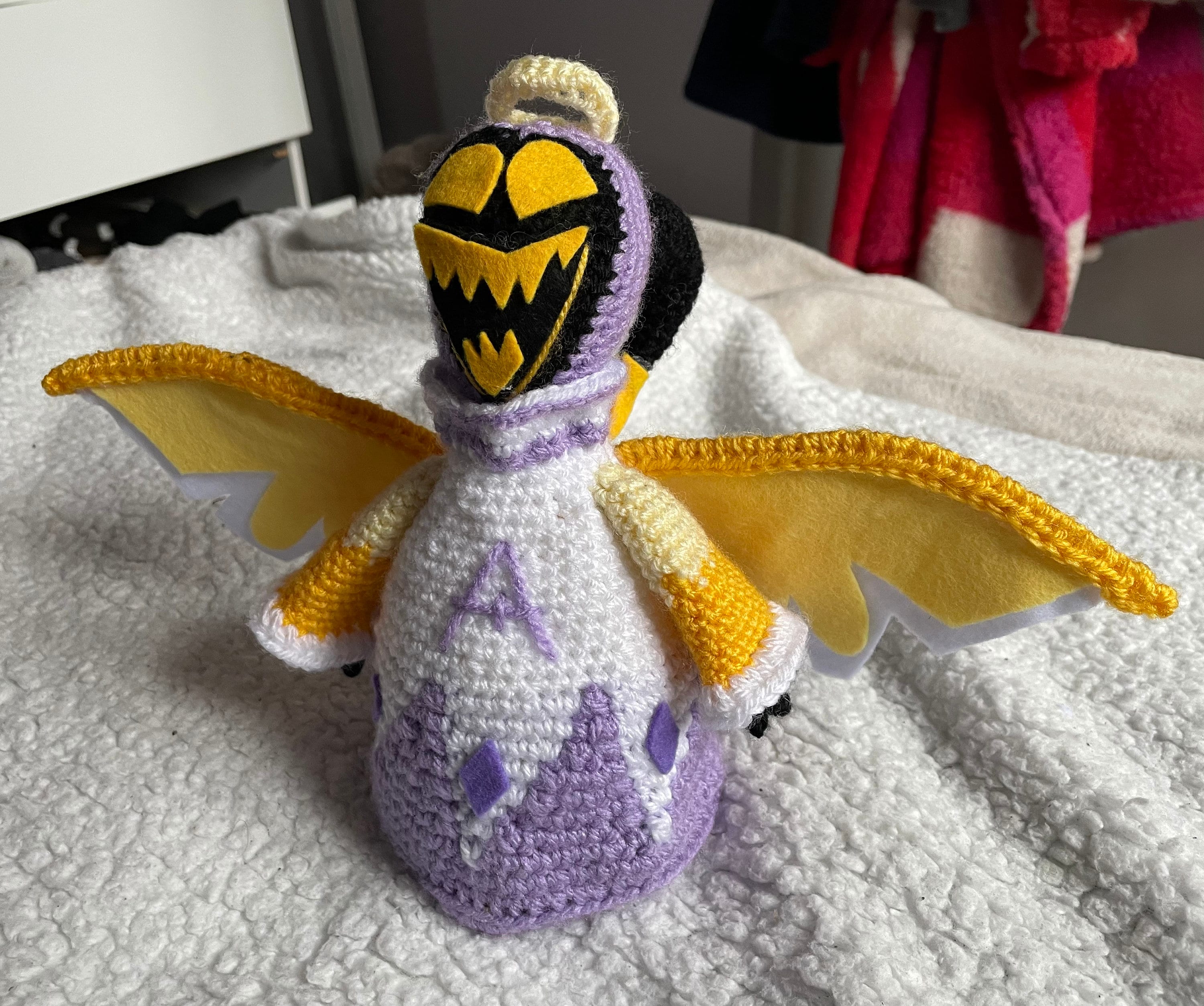 Hazbin Hotel Adam Digital Crochet Pattern moveable Wings Crochet Adam ...