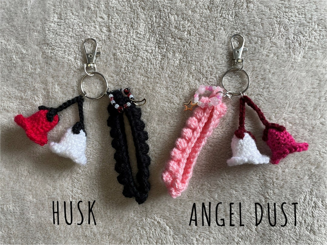 Hazbin Hotel DUO Keychains- 2 Personalised Crocheted Character ...