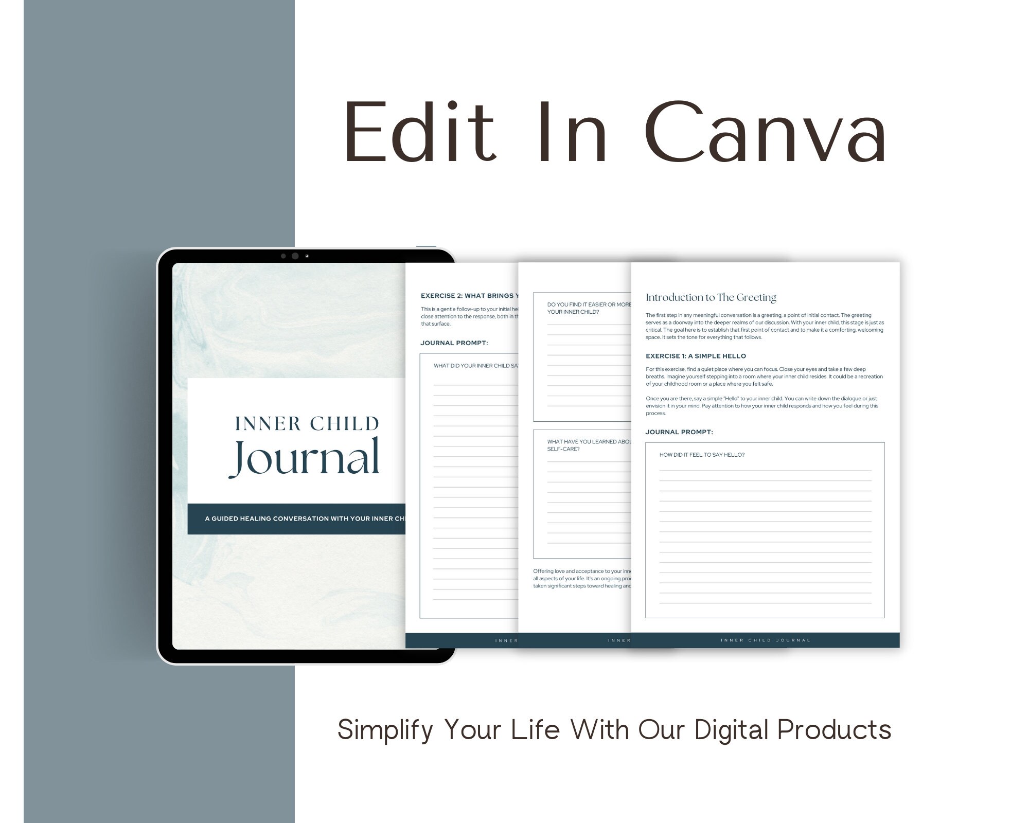 Inner Child Journal, Conversation With Your Inner Child Digital Journal ...