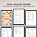 Editable Kitchen Inventory Checklist Canva Template for Pantry ...