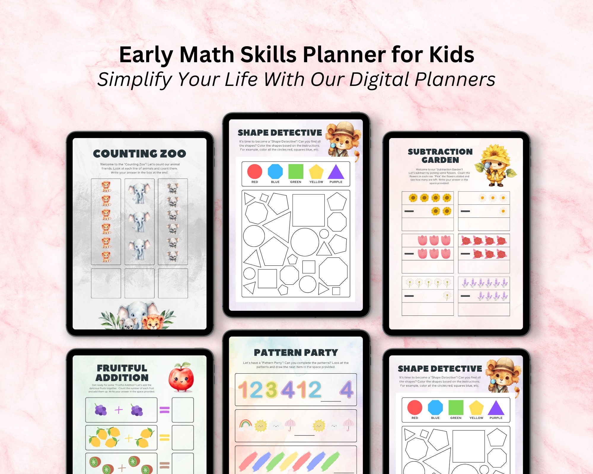 Math Activities for Kids, Math Worksheets for Kids Learning, Editable ...