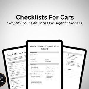 Vehicle Inspection Sheet, Editable Inspection Report, Auto Inspection ...