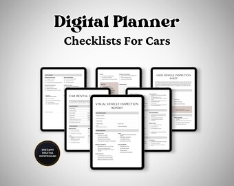 PDF Printable Vehicle Inspection Report, Used Vehicle Inspection Sheet ...