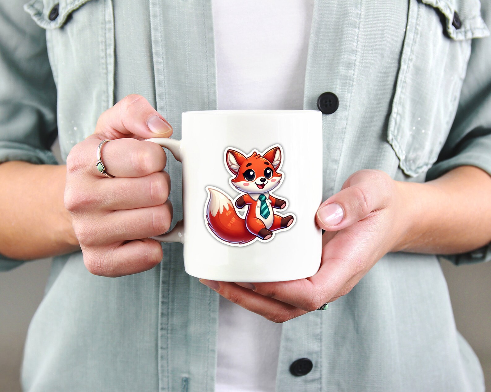 Animal Stickers, Fennec Fox Stickers, Die Cut Stickers, Digital ...