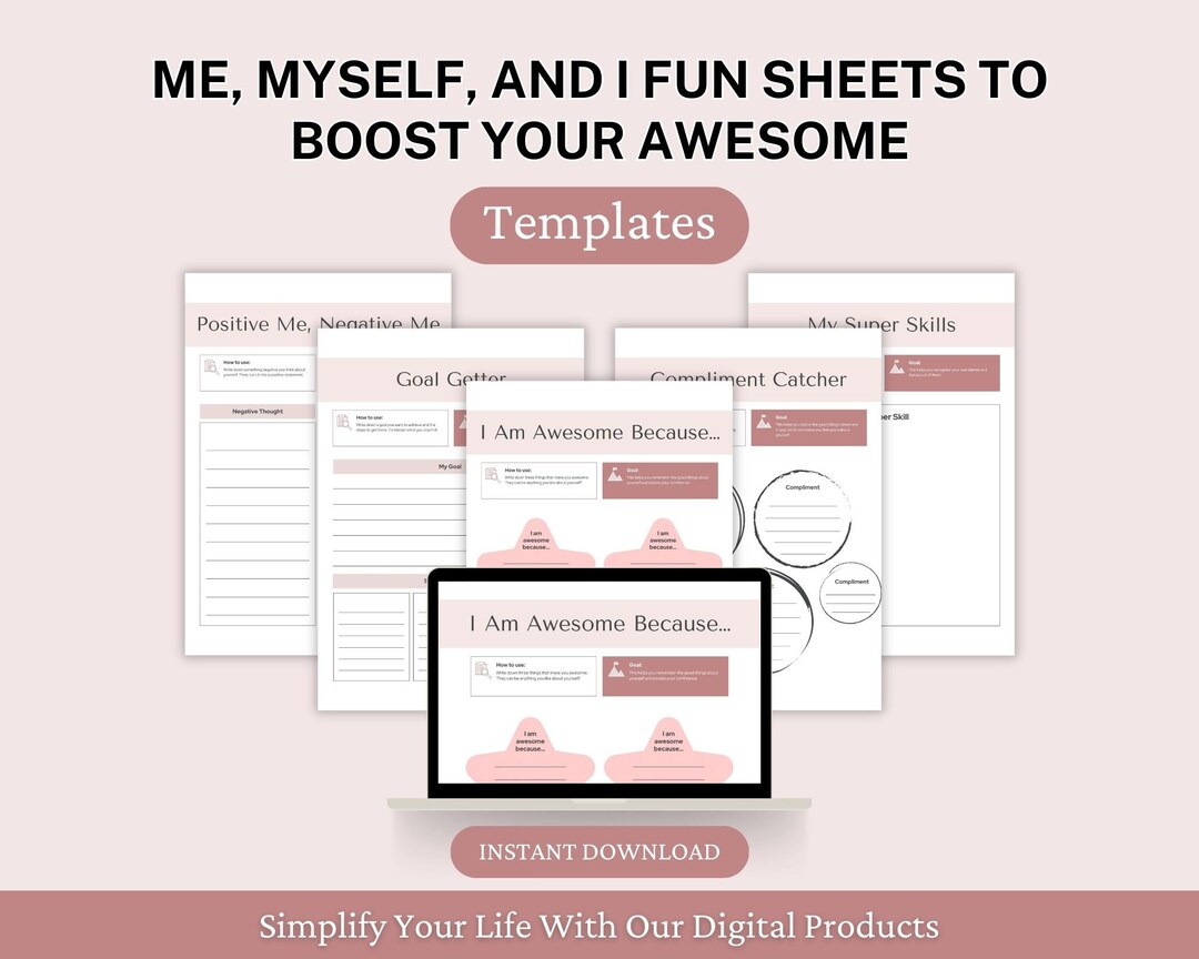 Kids Fun Sheet, Goal Getter Template, Editable Thought Challenging ...