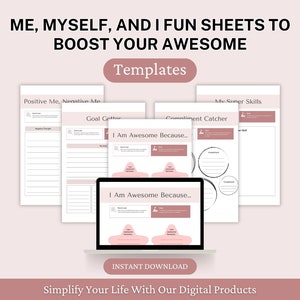 Kids Fun Sheet, Goal Getter Template, Editable Thought Challenging ...