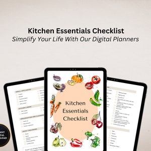 Editable Kitchen Inventory Checklist Canva Template for Pantry ...