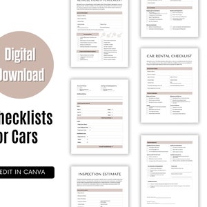 Editable Auto Inspection Checklist: Digital Template for Buyers ...