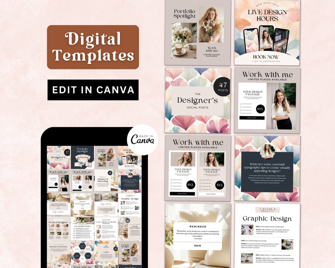 Graphic Designer Social Media Posts, Digital Marketing Posts, Canva ...