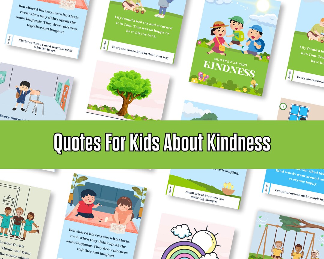 Positive Quotes for Kids, Quotes Book for Kids About Kindness, Stress ...