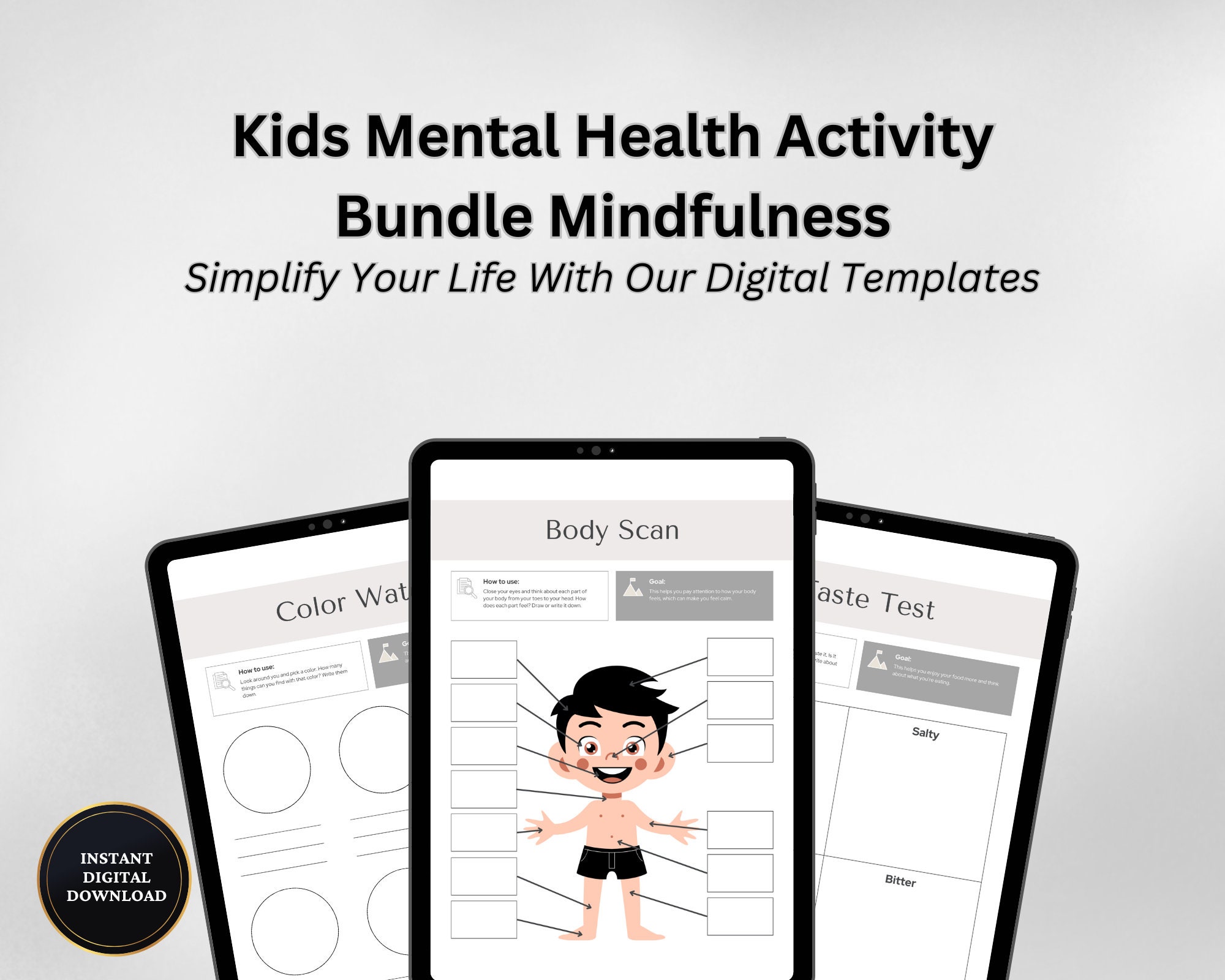 Mental Health Activities for Kids, Mindfulness Activity for Kids, Taste ...