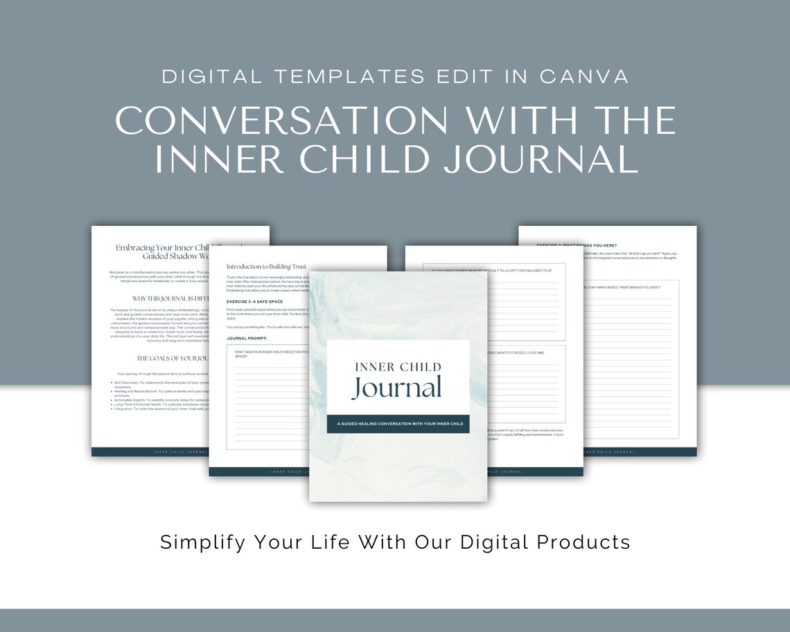 Inner Child Journal, Conversation With Your Inner Child Digital Journal ...